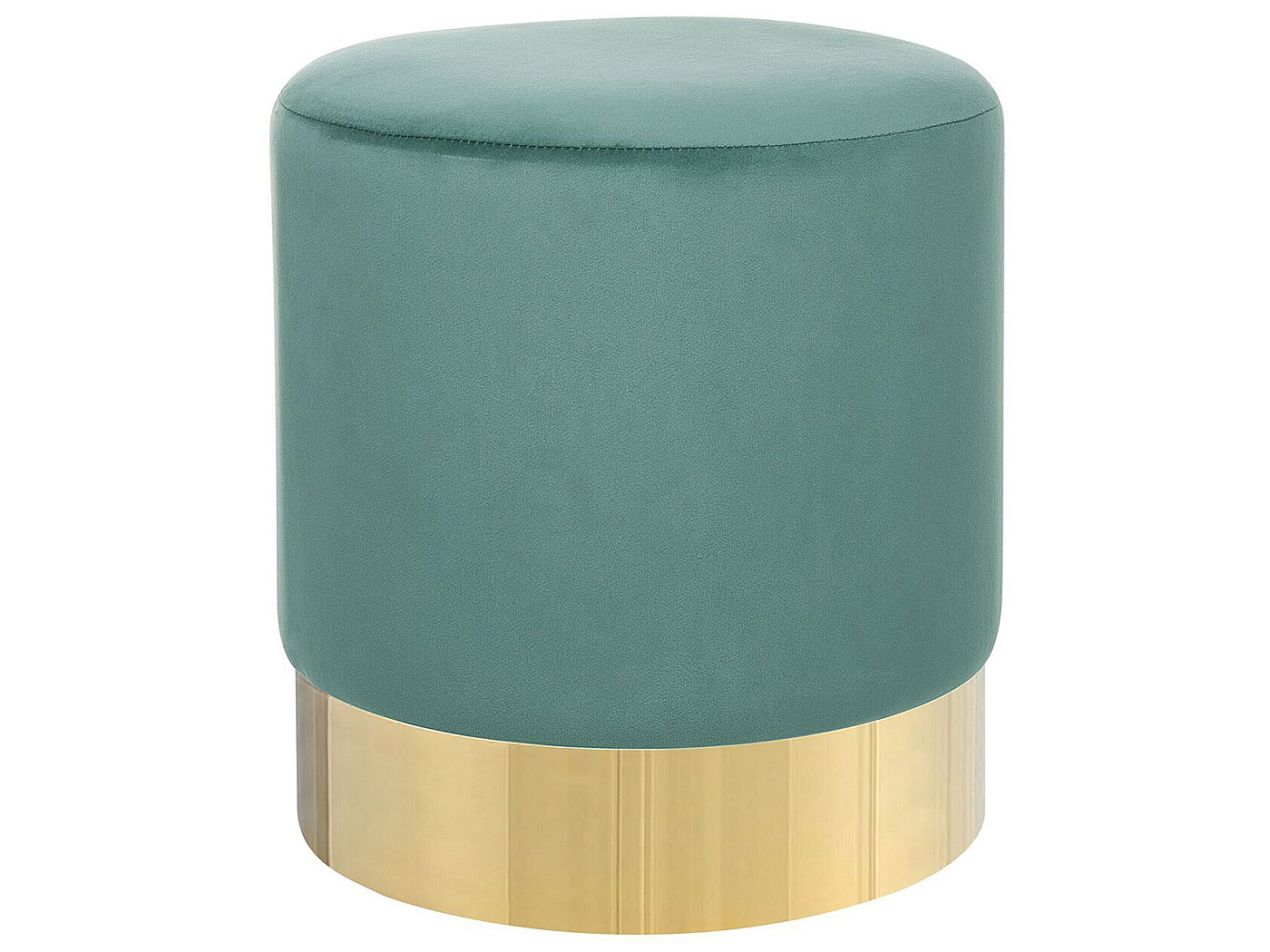 Pouf en velours vert foncé SOPHIA