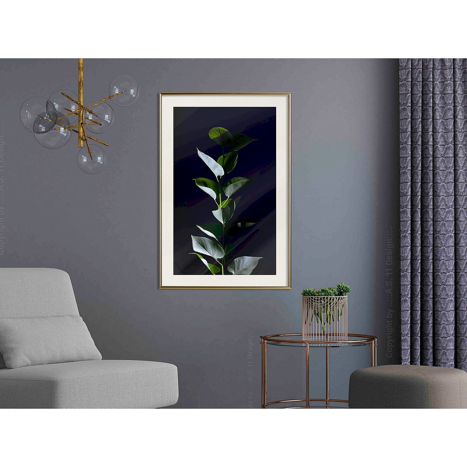 Tableau cadre Élégance florale - 30 x 45 cm