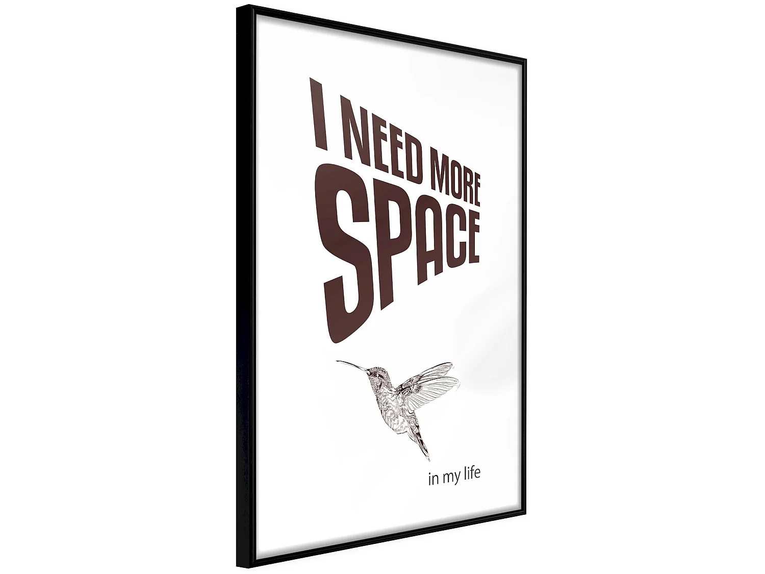 Tableau cadre Plus d'espace nécessaire - 20 x 30 cm