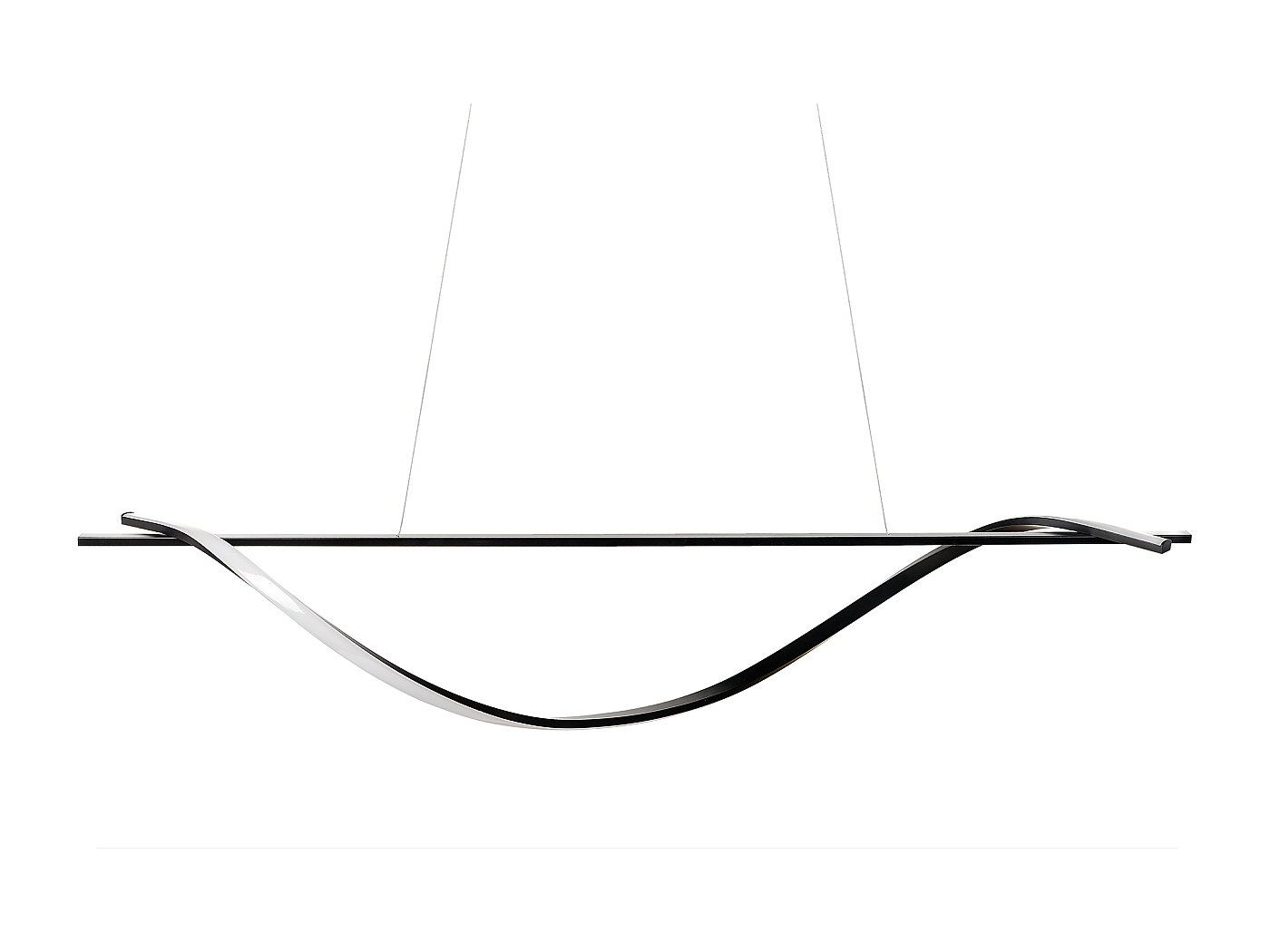 Lampadario LED metallo nero BODRI