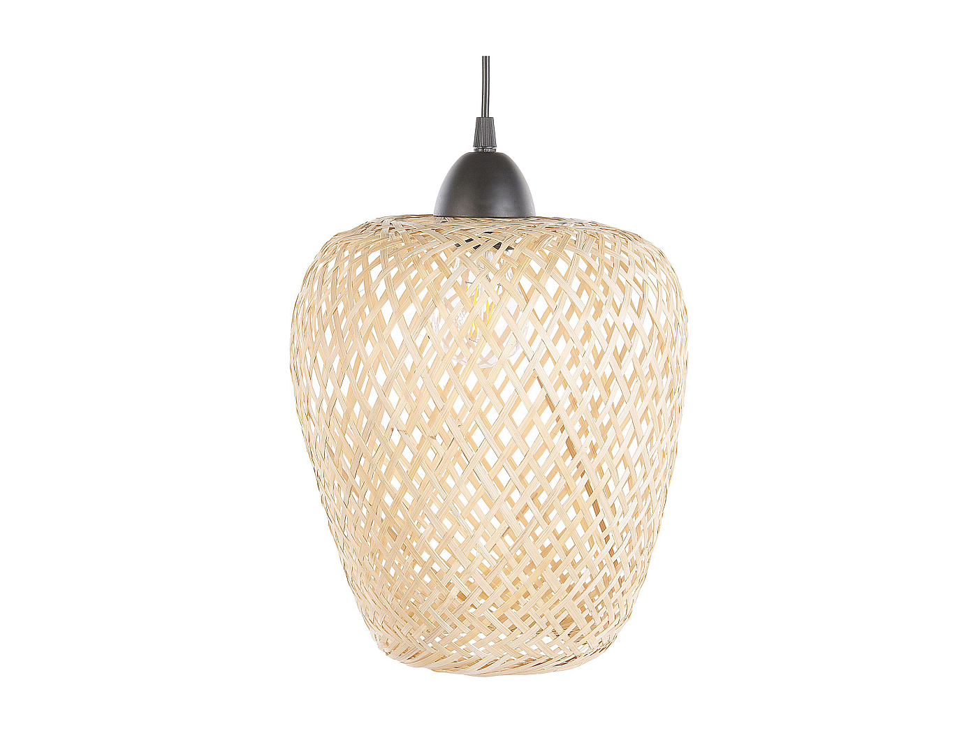 Candeeiro de teto de bambu castanho claro BOMU