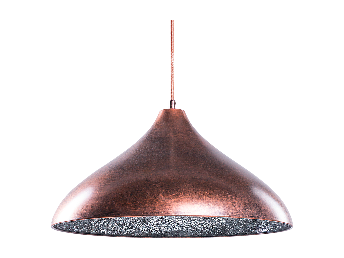 Hängeleuchte kupfer / braun Kegelform ISKAR
