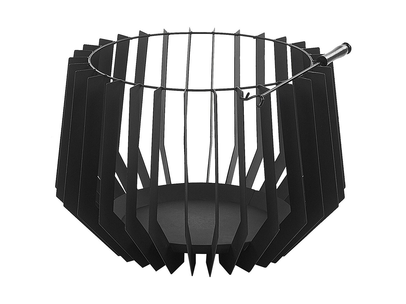 Braséro design en acier noir UBINAS