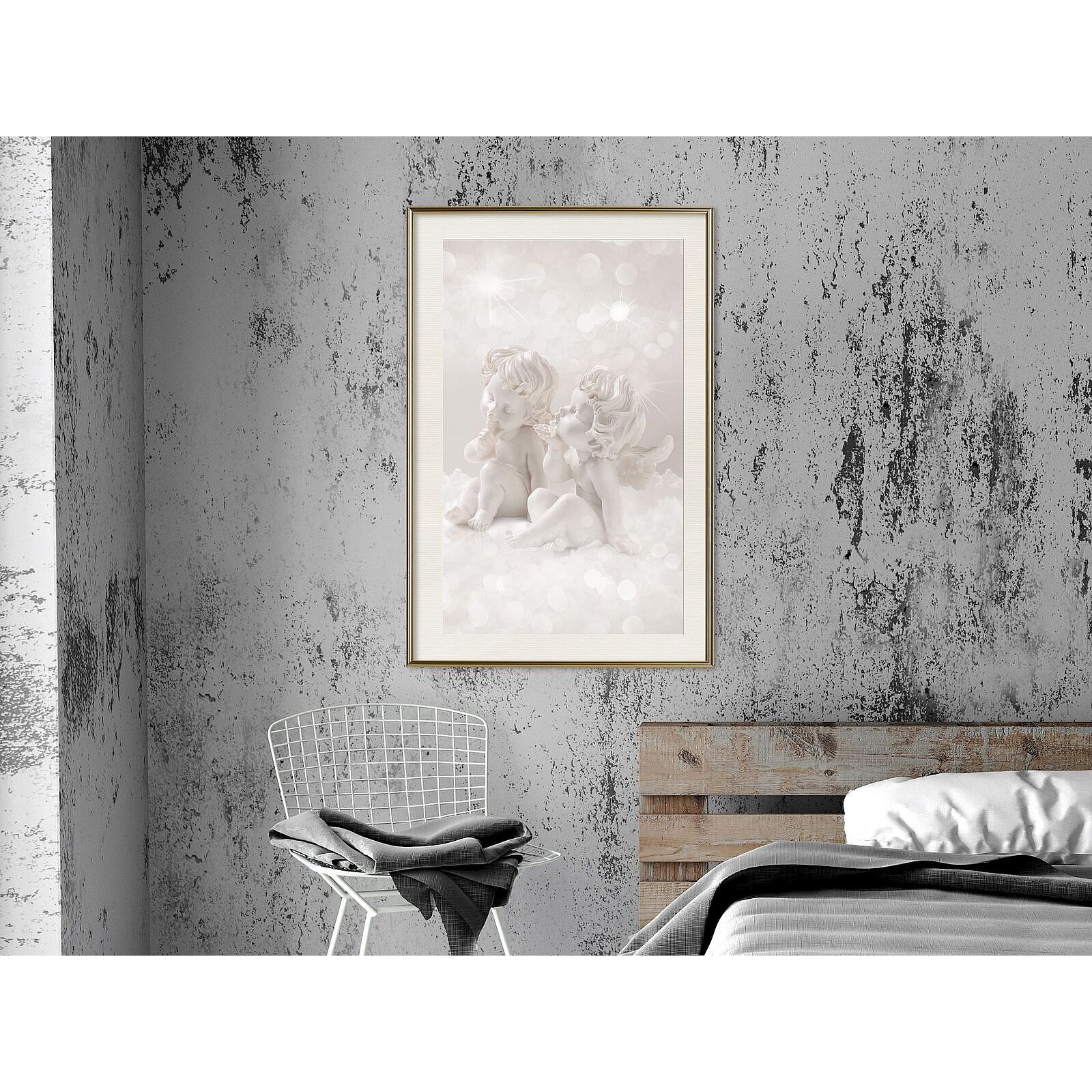 Tableau cadre Anges mignons - 30 x 45 cm