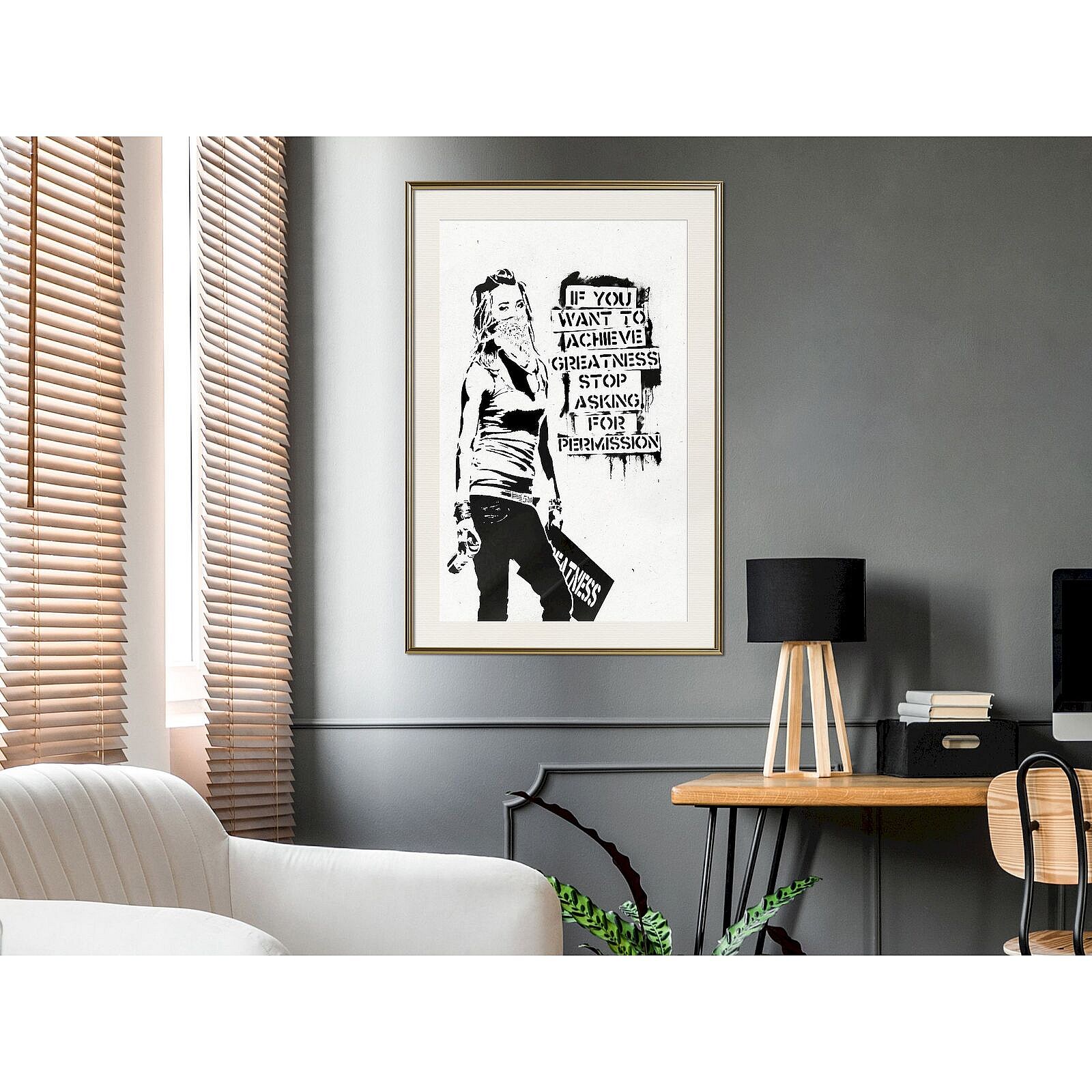 Tableau cadre Si vous voulez réaliser la grandeur - 40 x 60 cm