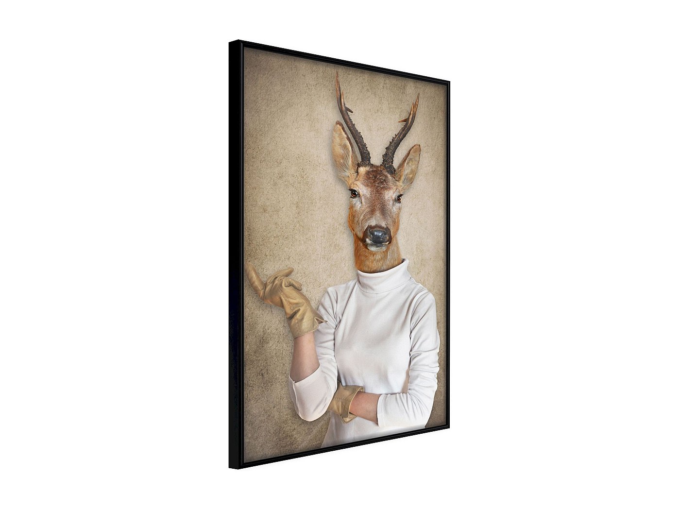 Tableau cadre Alter ego animal : Capreolus - 30 x 45 cm
