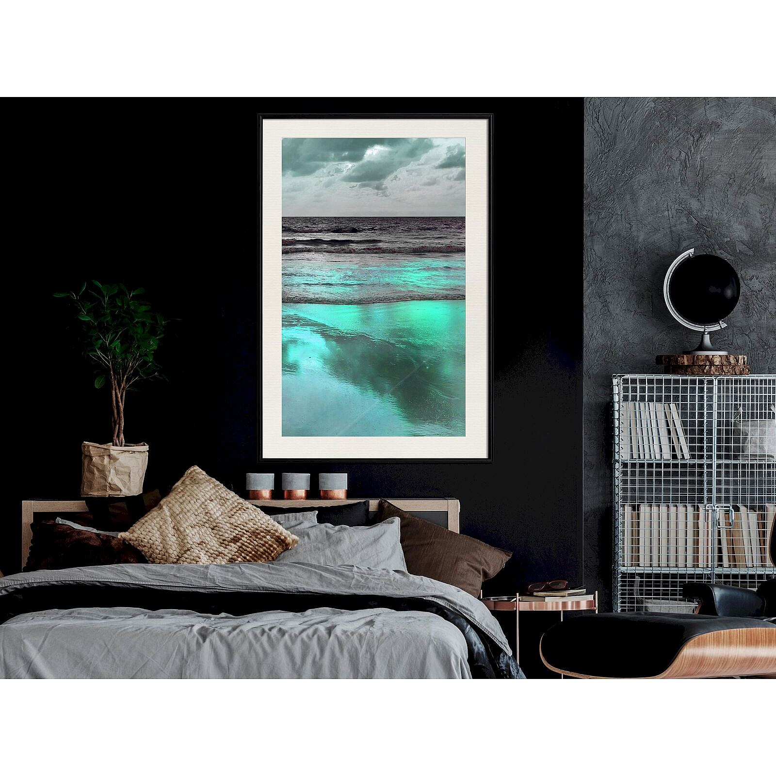 Tableau cadre Mer irisée - 40 x 60 cm