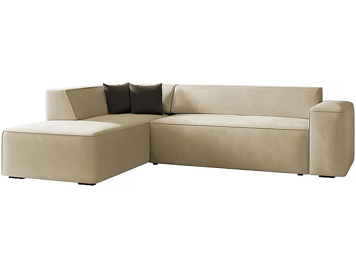 Canapé d'angle "Lordin" - 267 x 205 x 72 cm - Beige