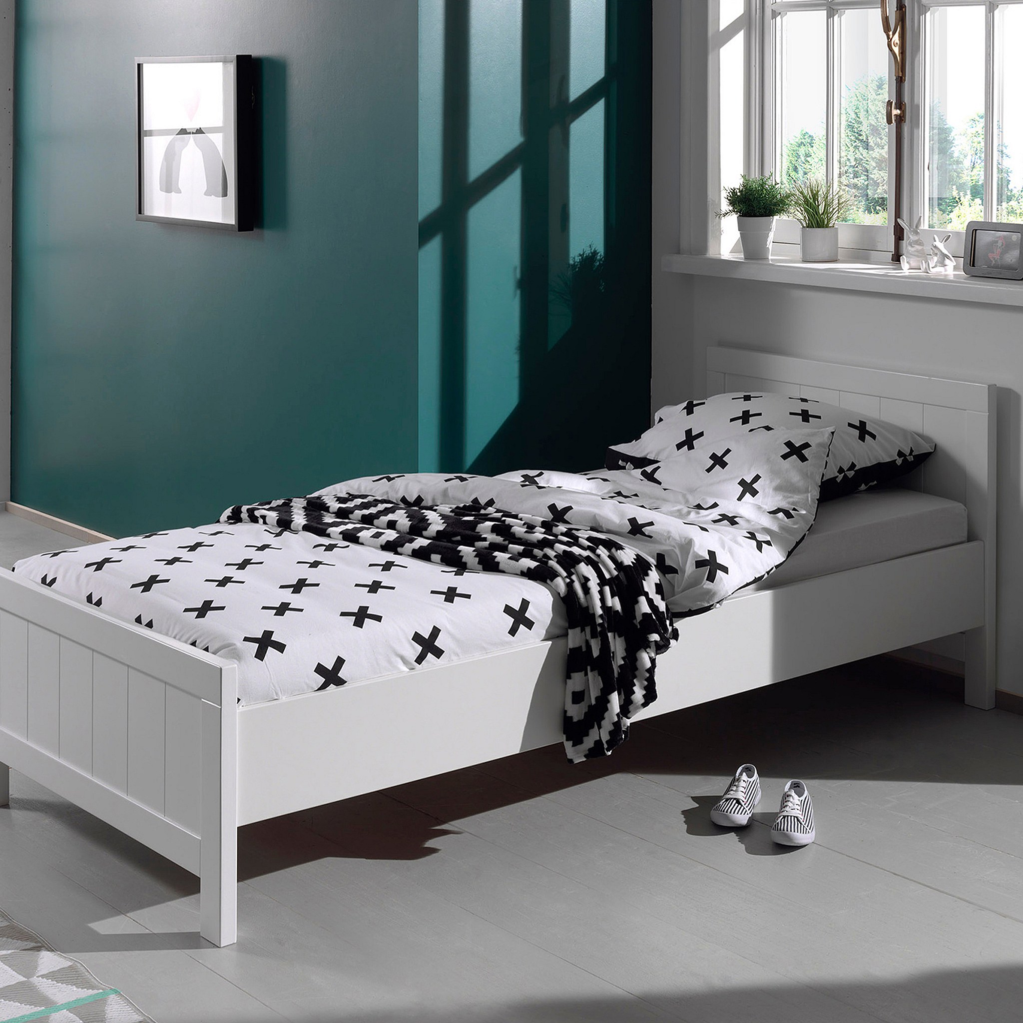 Chambre enfant 90x200 blanche CB2011 - Terre de Nuit