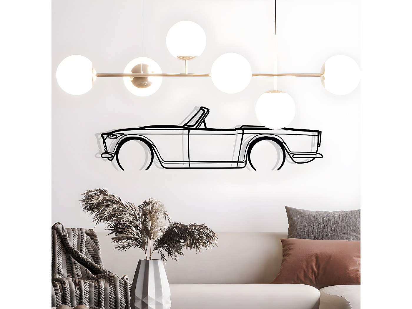 DÉCORATION MURALE EN MÉTAL - TR4A IRS - Décoration murale - Silhouette ...