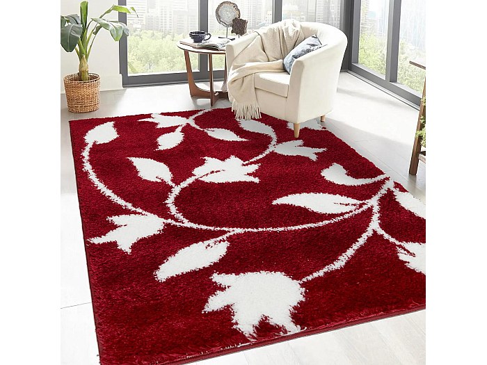 Tapis salon 120x160 EMBER 2 Rouge