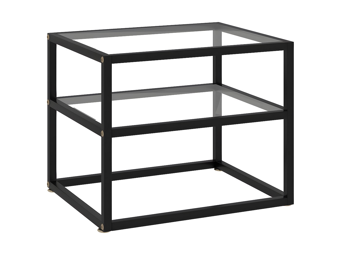 Table console Transparent 50x40x40 cm Verre trempé