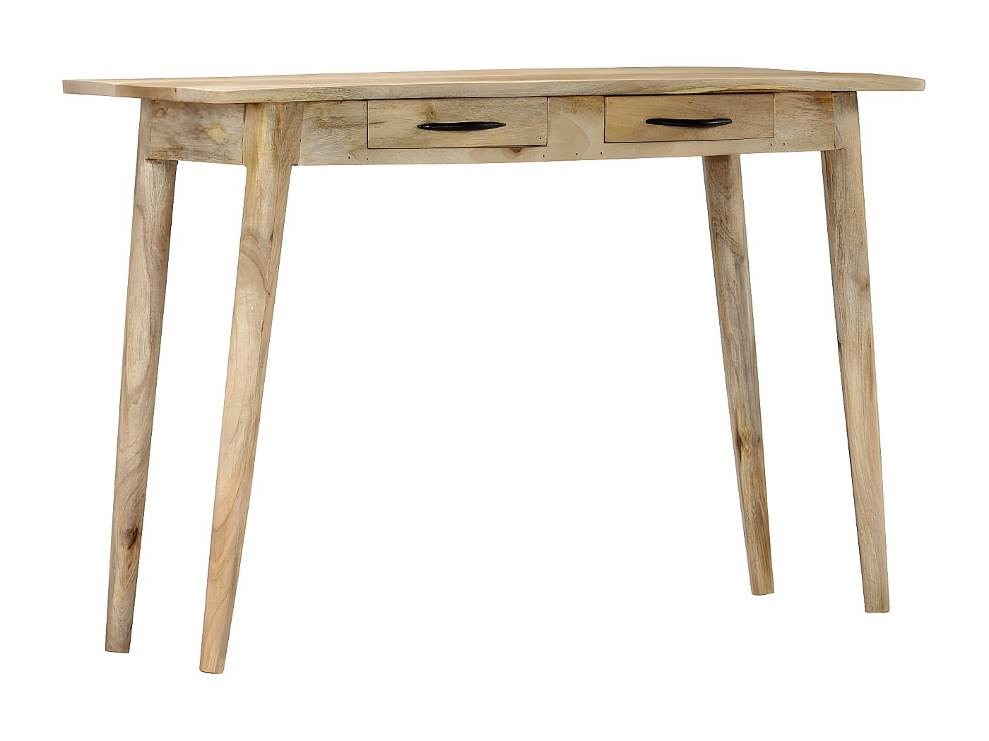 Mesa consola de madera maciza de mango rugosa 115x40x75 cm
