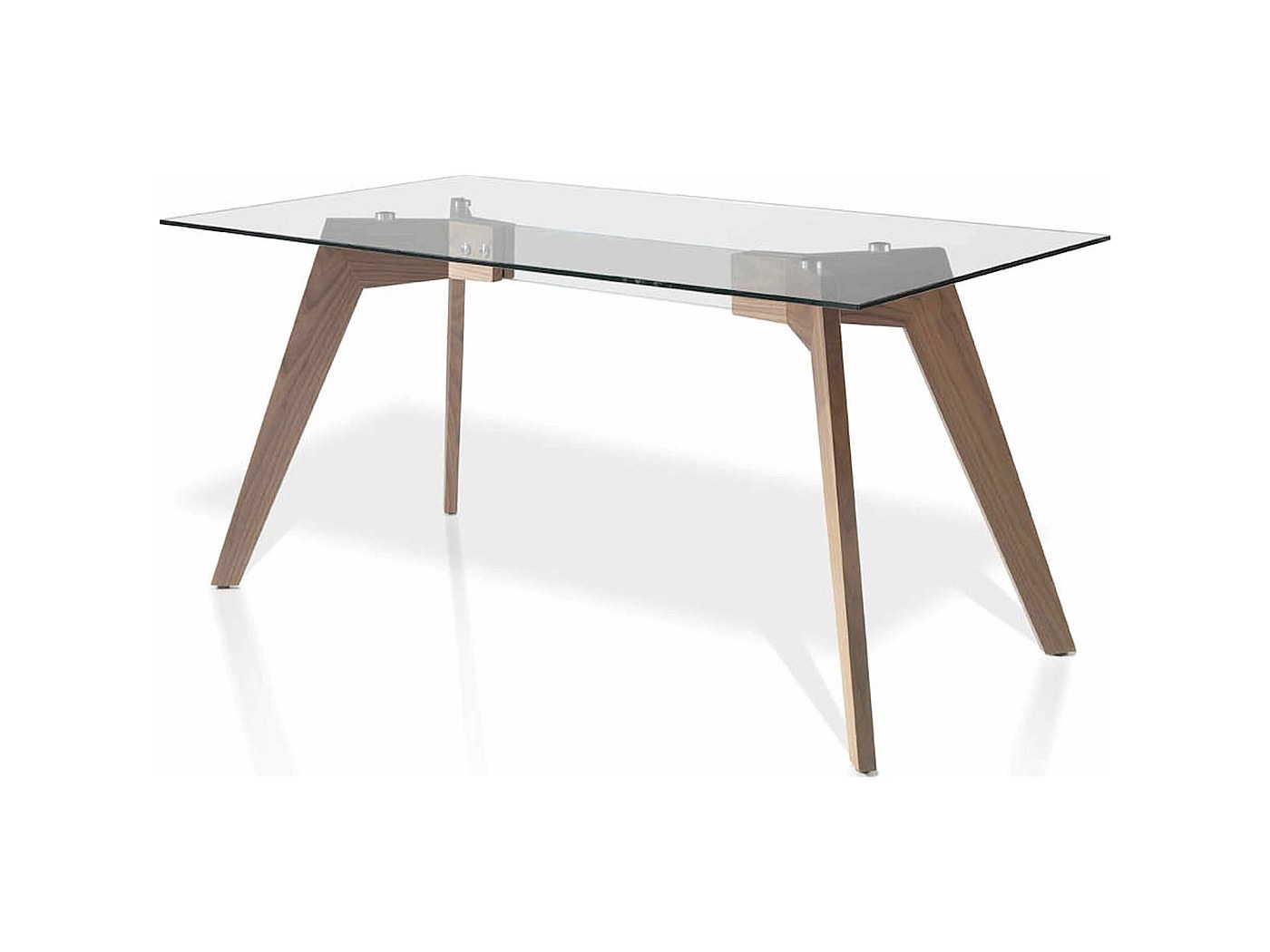 Table de diner plateau en verre trempé