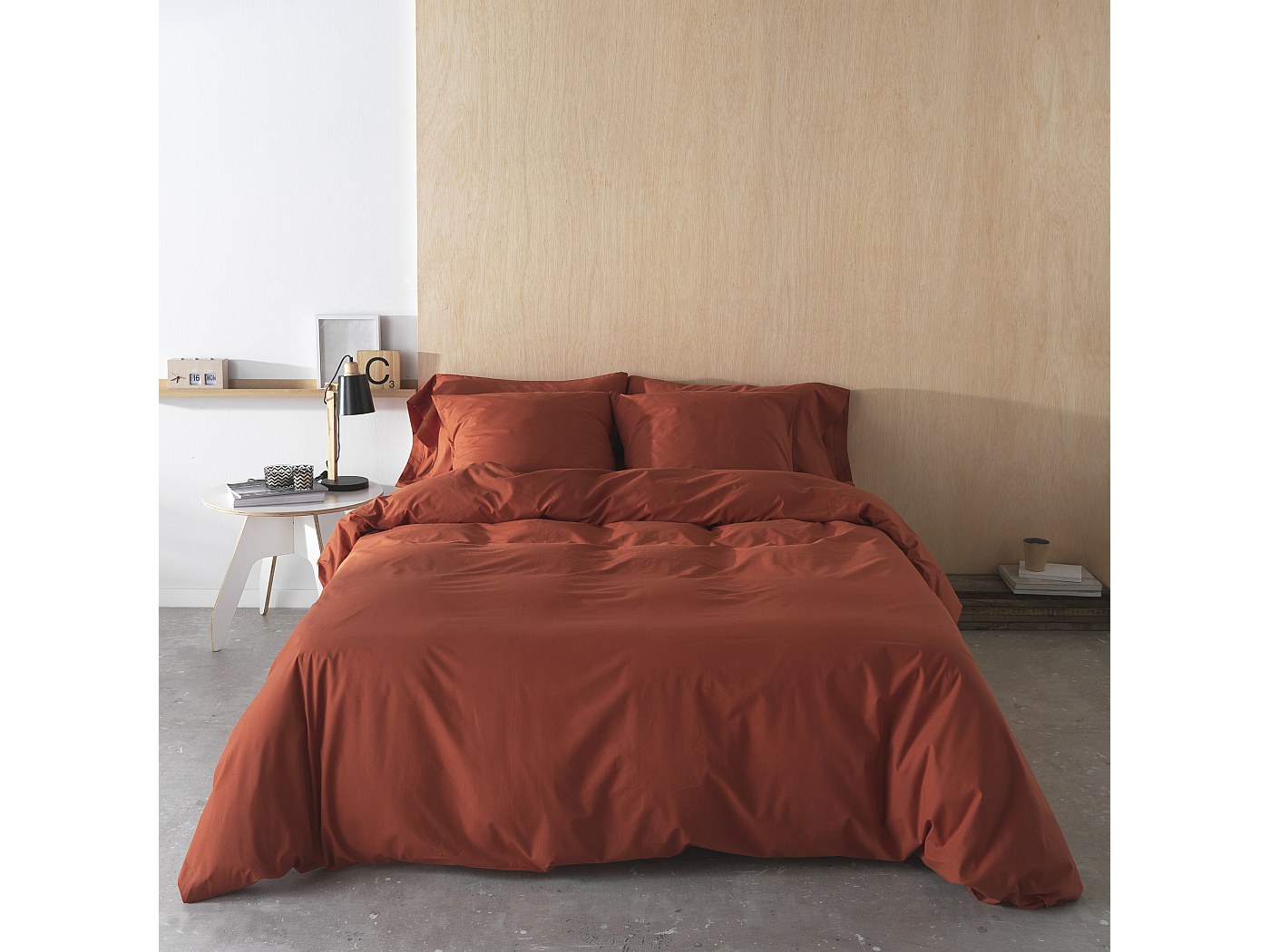 Funda nórdica lisa Caldera cama 180 cm - 260x240 cm, algodón 200 hilos ...