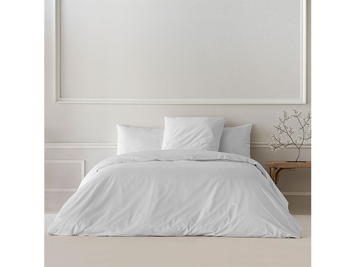 Duvet cover Liso White bed 120 cm - 200x200 cm, 200 thread count cotton