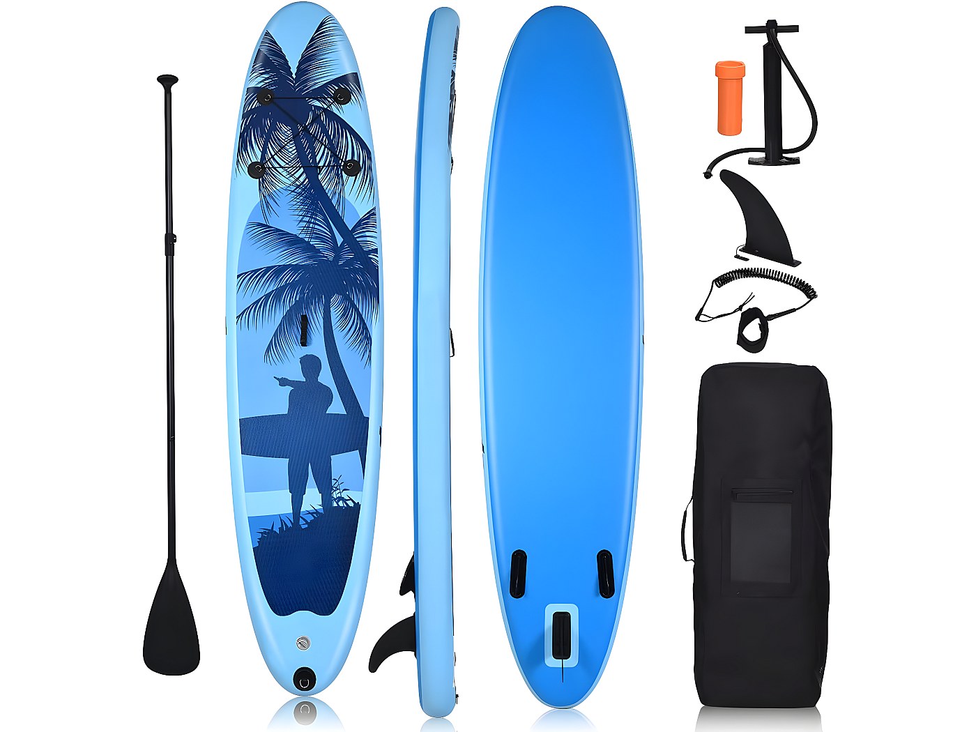 Stand up paddle gonflable en pvc 76x15x297cm