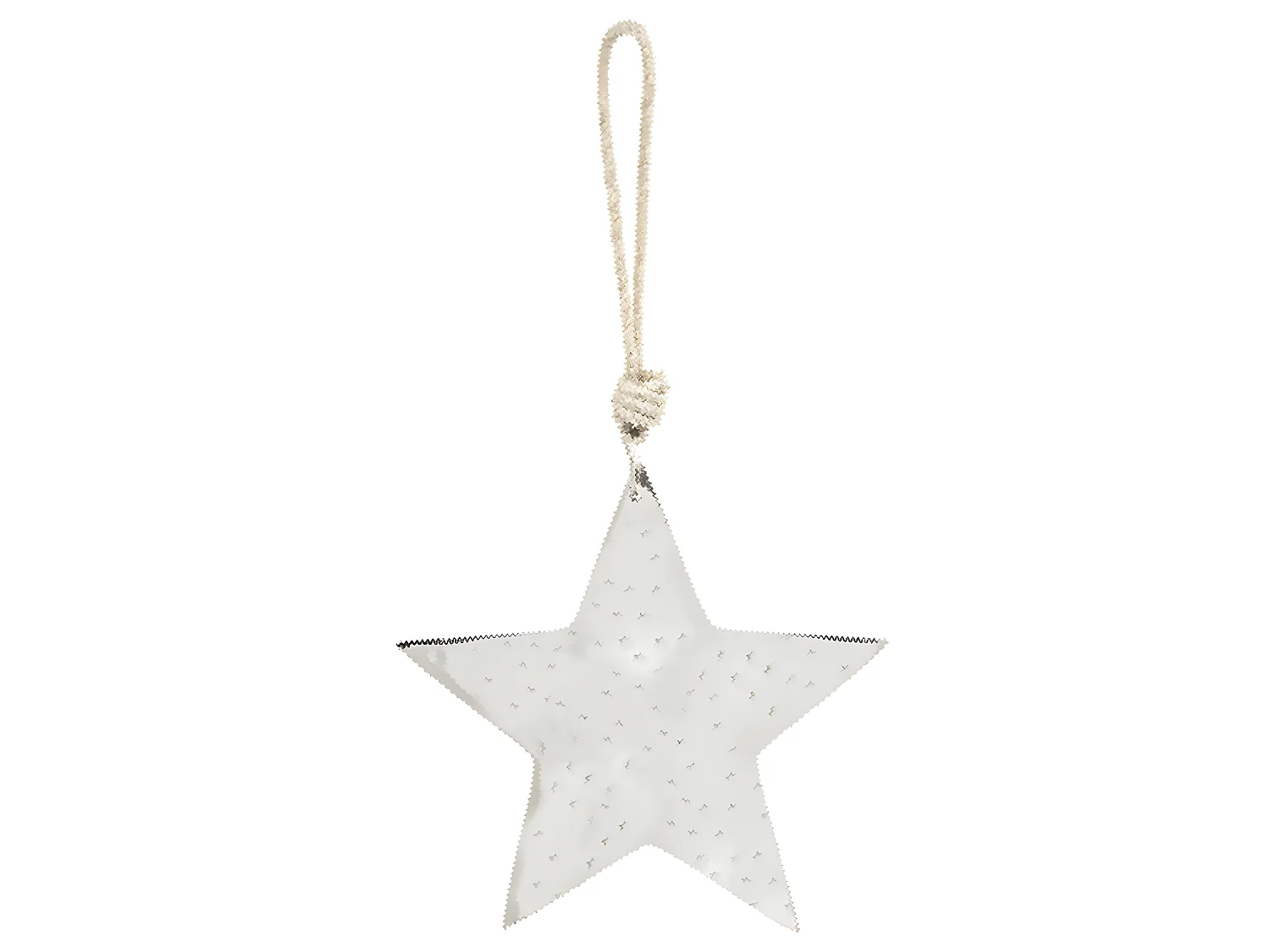 Suspension de noël en fer étoile h16