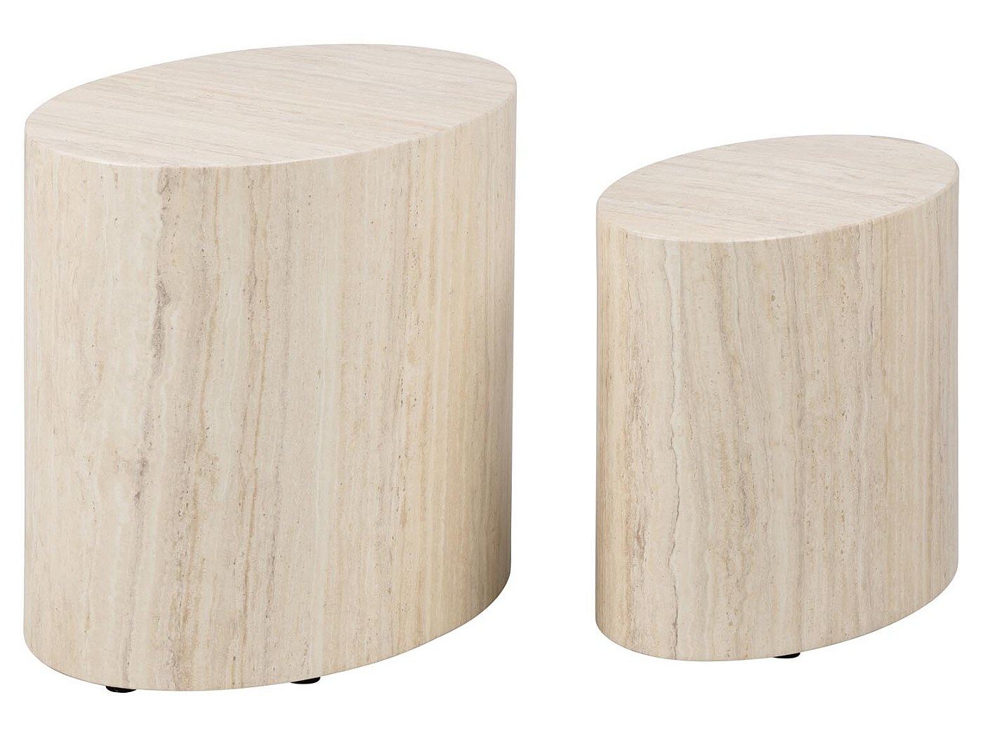 Mice table basse lot de 2 pièces beige.