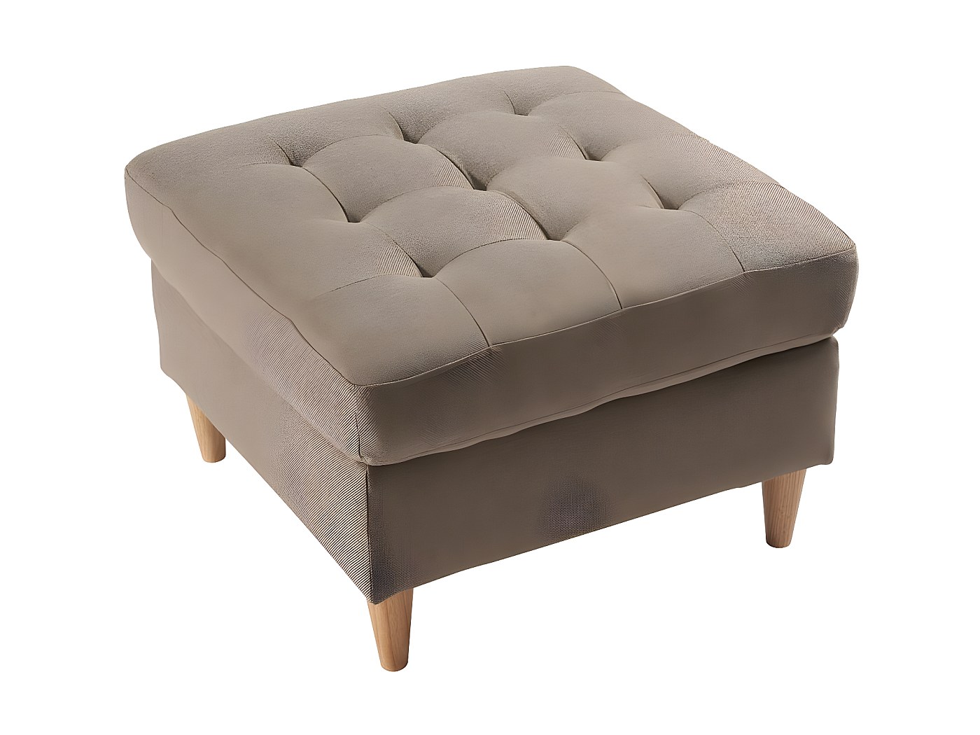 Marino poef stof bruin.