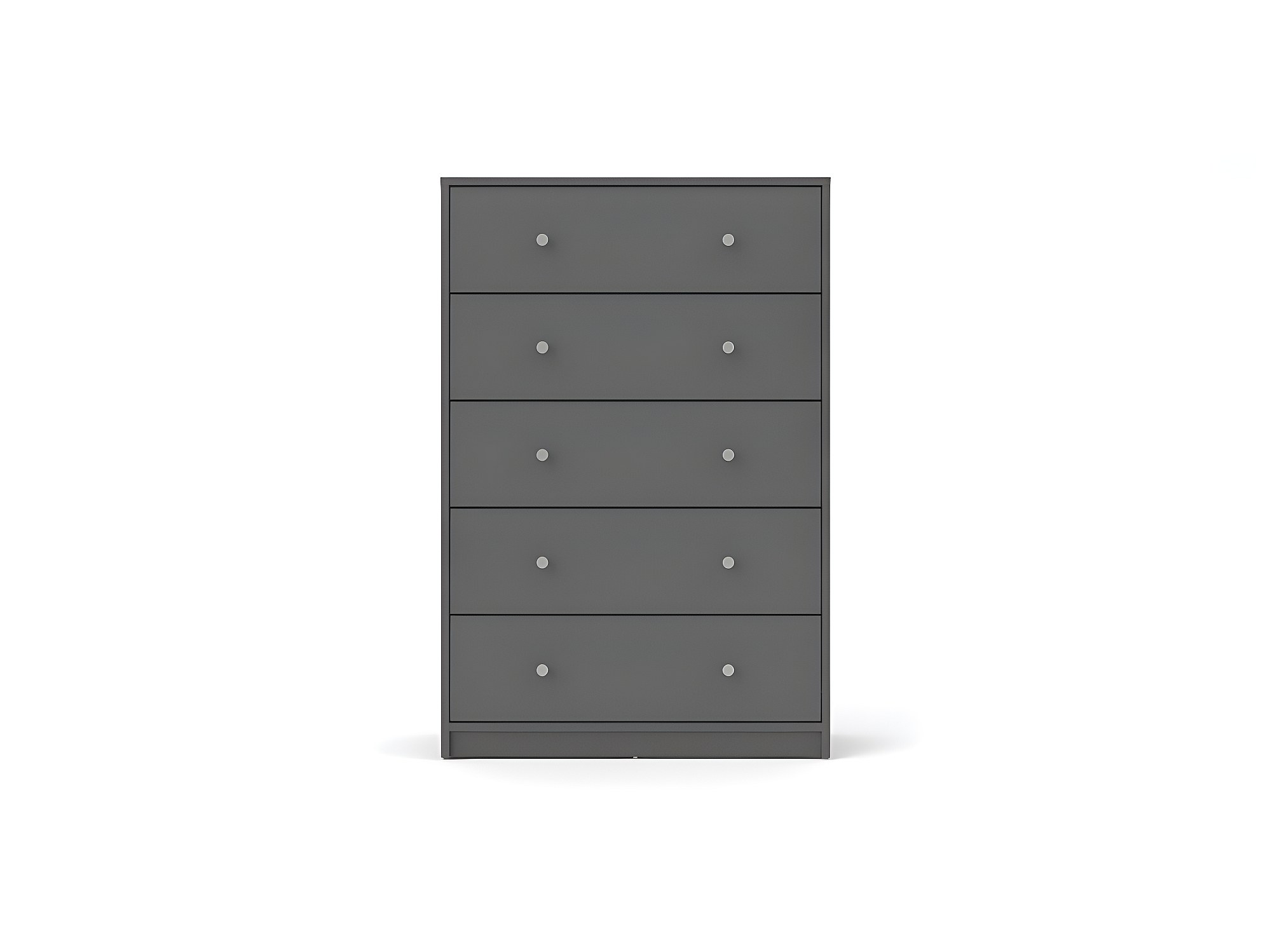 Maria Commode 5 tiroirs, gris.