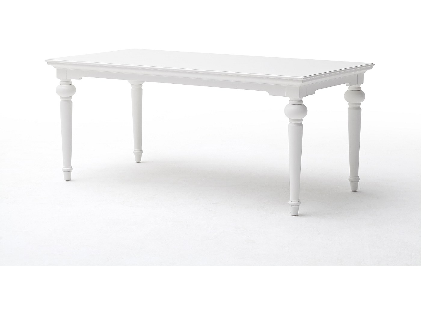 Provence Table de salle à manger 100x200 cm, blanc.