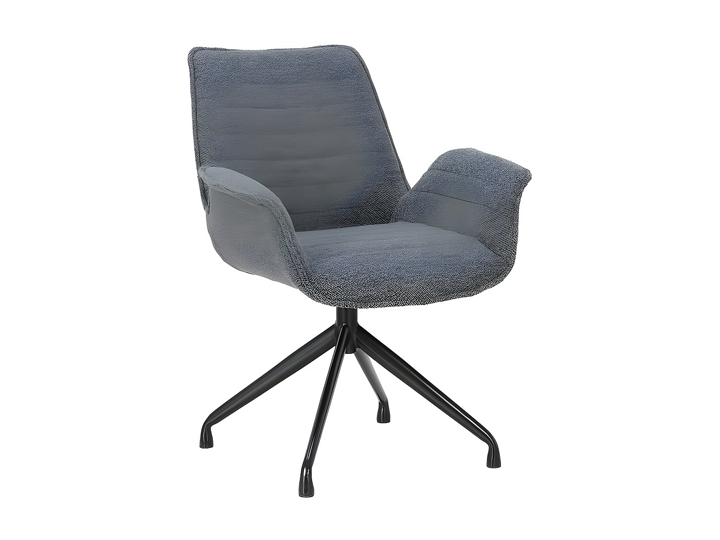 Silla OMAR Bouclé Gris oscuro, dimensiones H84 x L66 x D58, ideal para ...