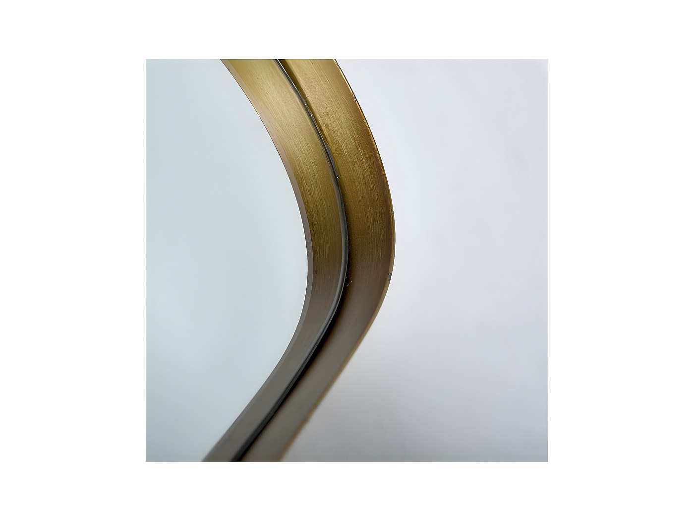 Espejo forma 55cm4 semicirculo metal dorado filomena