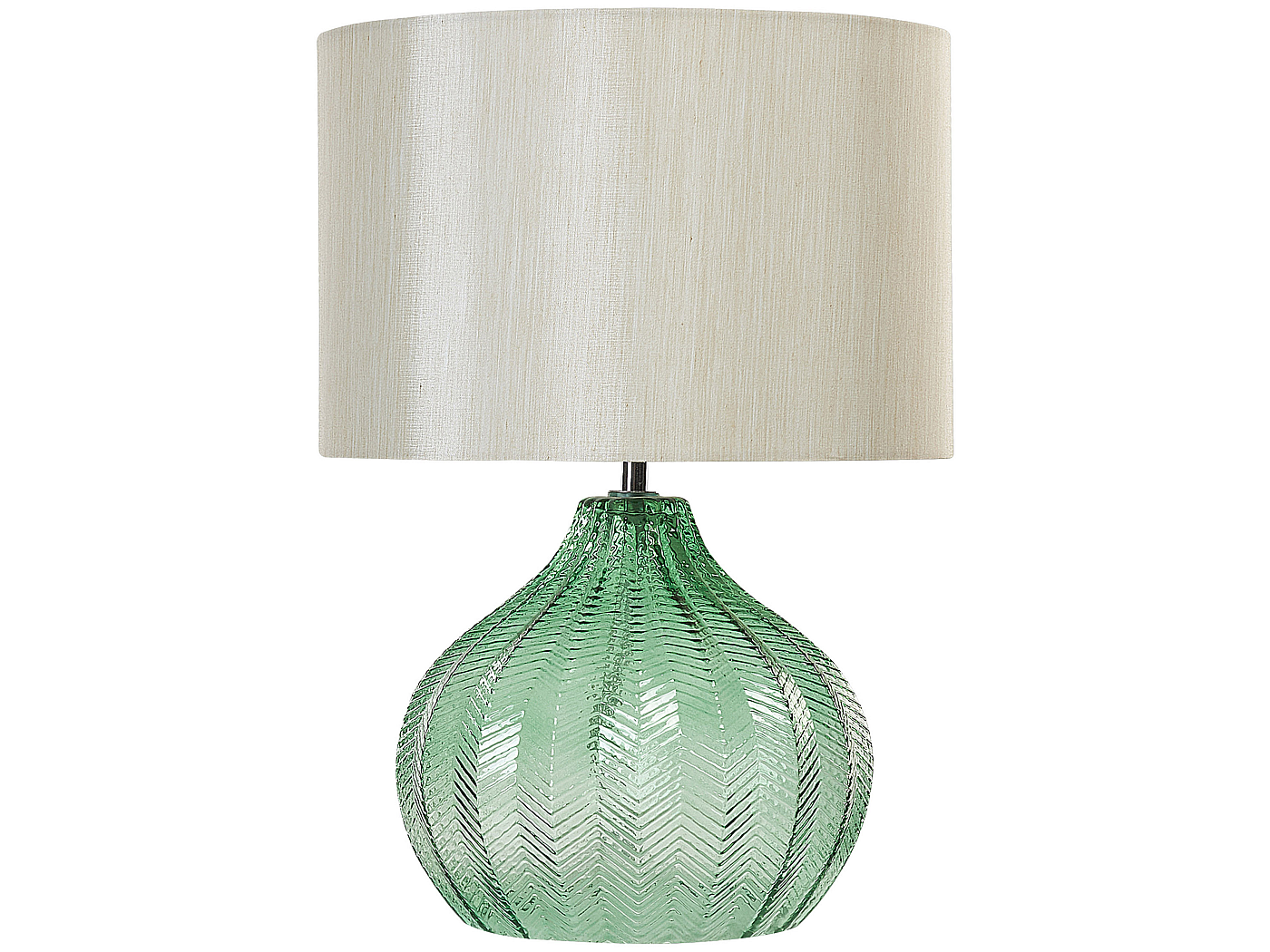 Candeeiro de mesa em vidro verde 41 cm KEILA