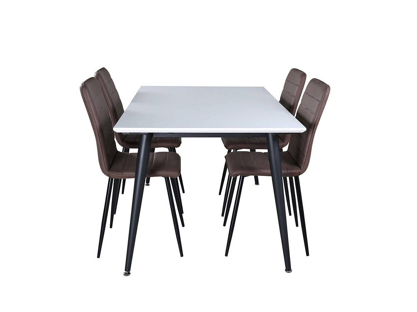 Jimmy150 ensemble table, table extensible longueur cm150 / 240 blanc et ...