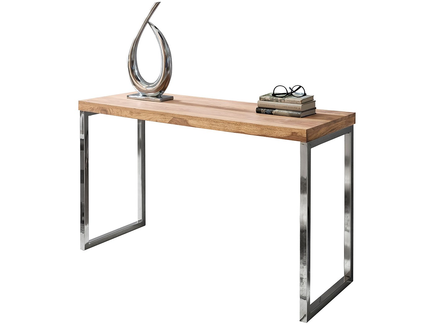 Table console Bois Massif 120x77x45cm Table de couloir Table de bureau