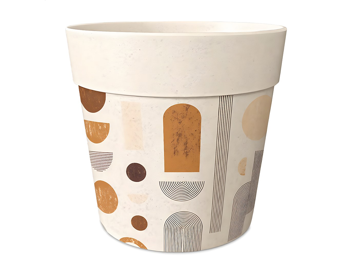 Cache Pot Bambou Motif graphique 6 cm