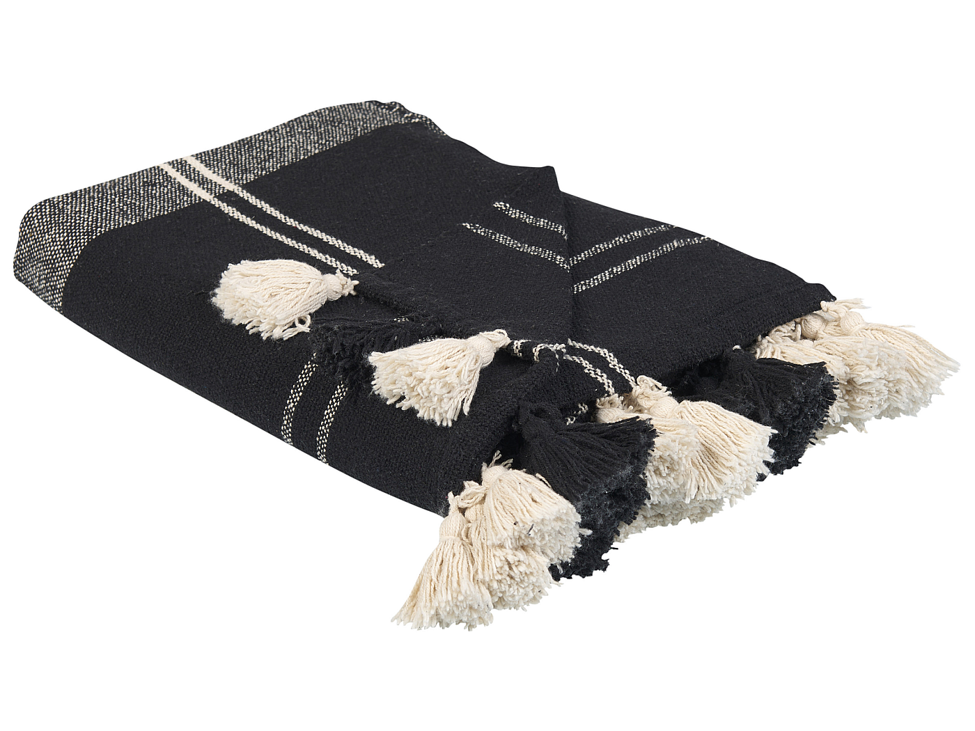 Coperta cotone nero 130 x 170 cm KULAC