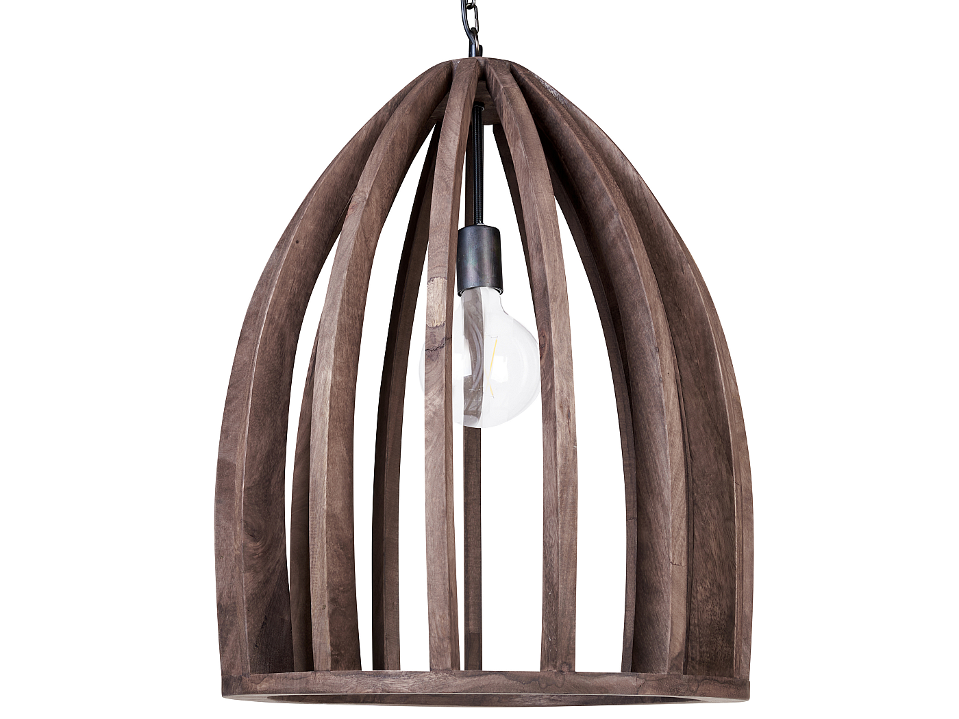 Hanglamp hout donkerbruin MANAIR