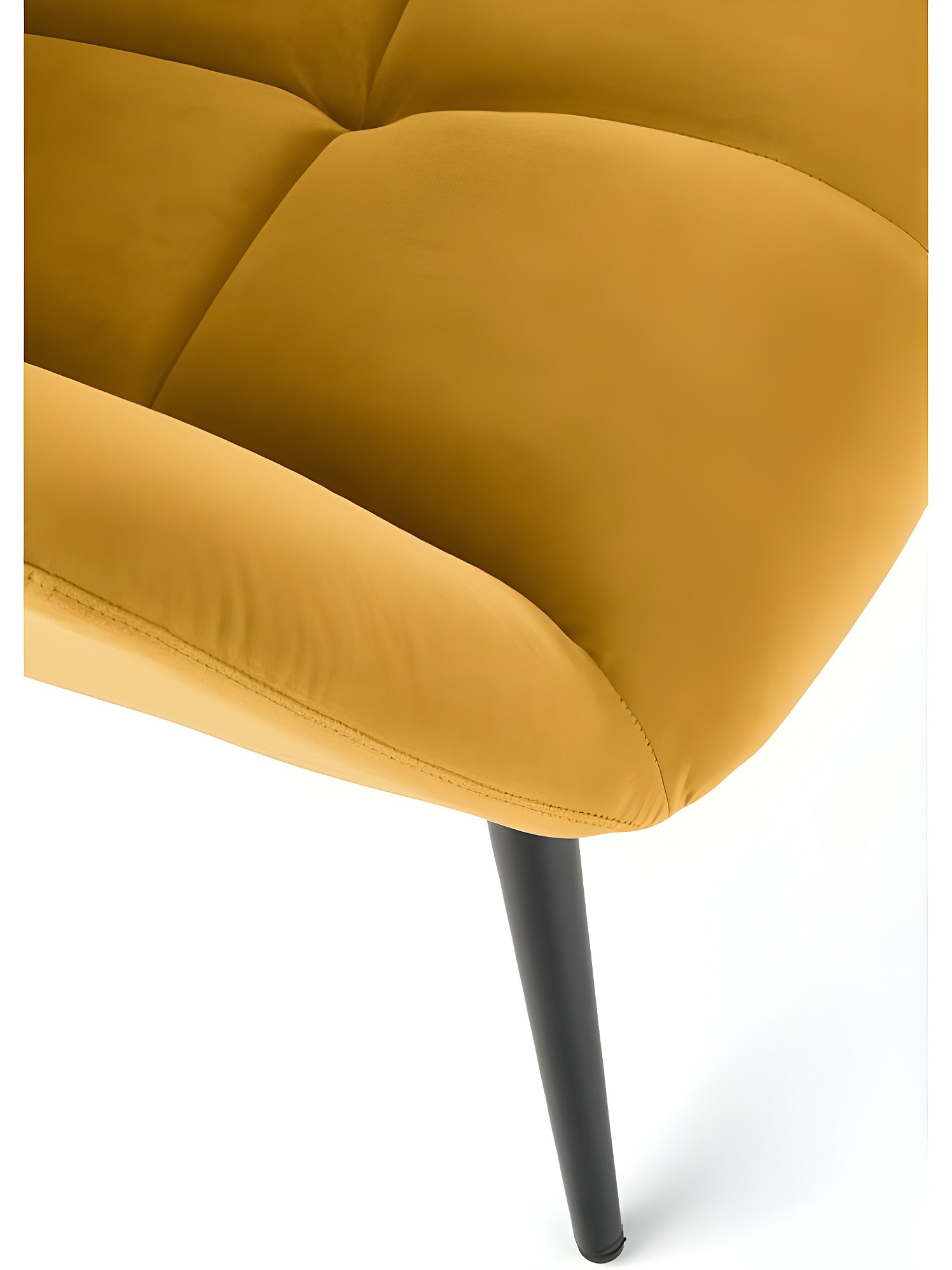 Fauteuil en tissu 75 x 86 x 91 cm - Moutarde