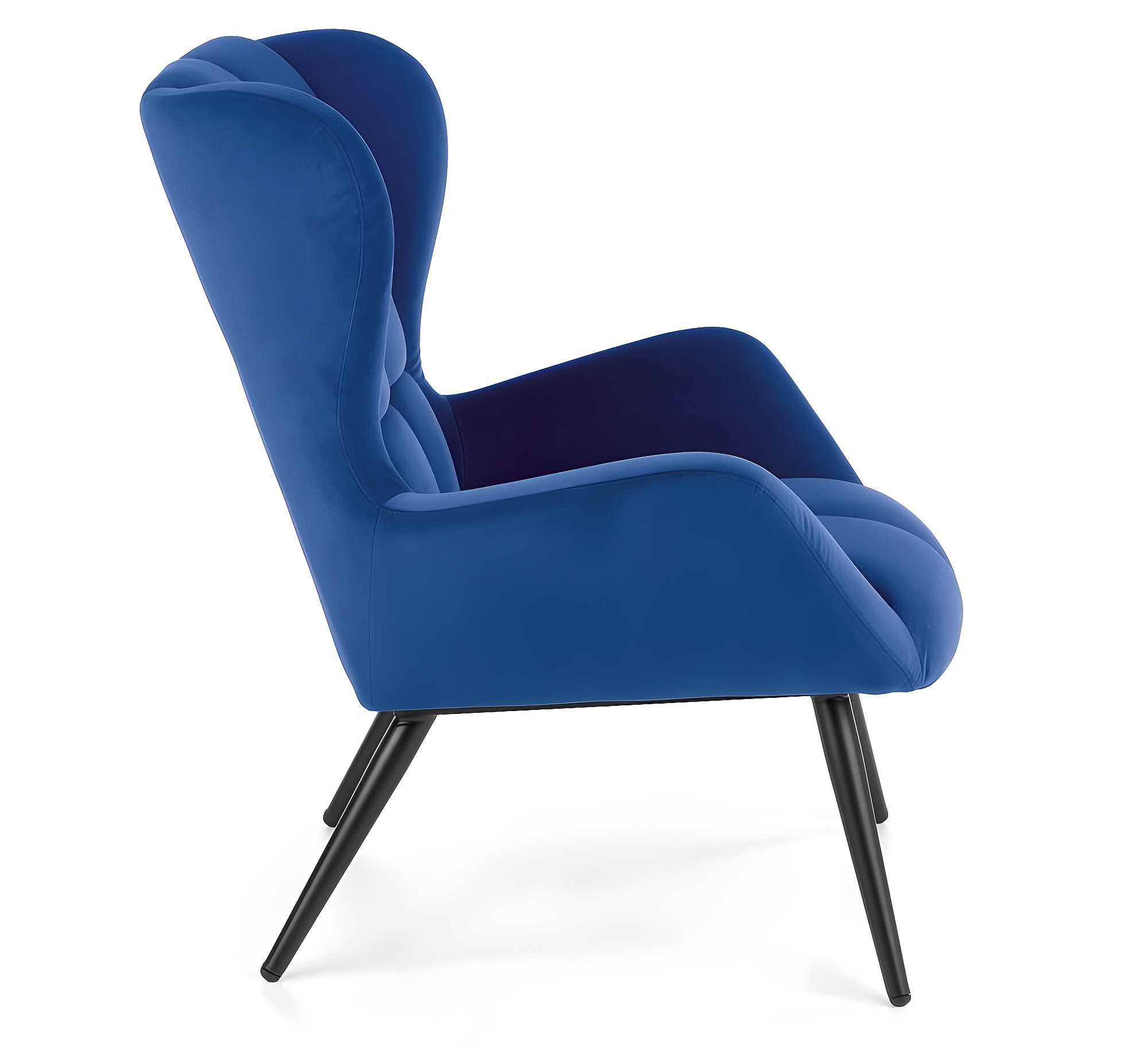 Fauteuil en tissu 75 x 86 x 91 cm - Bleu marine