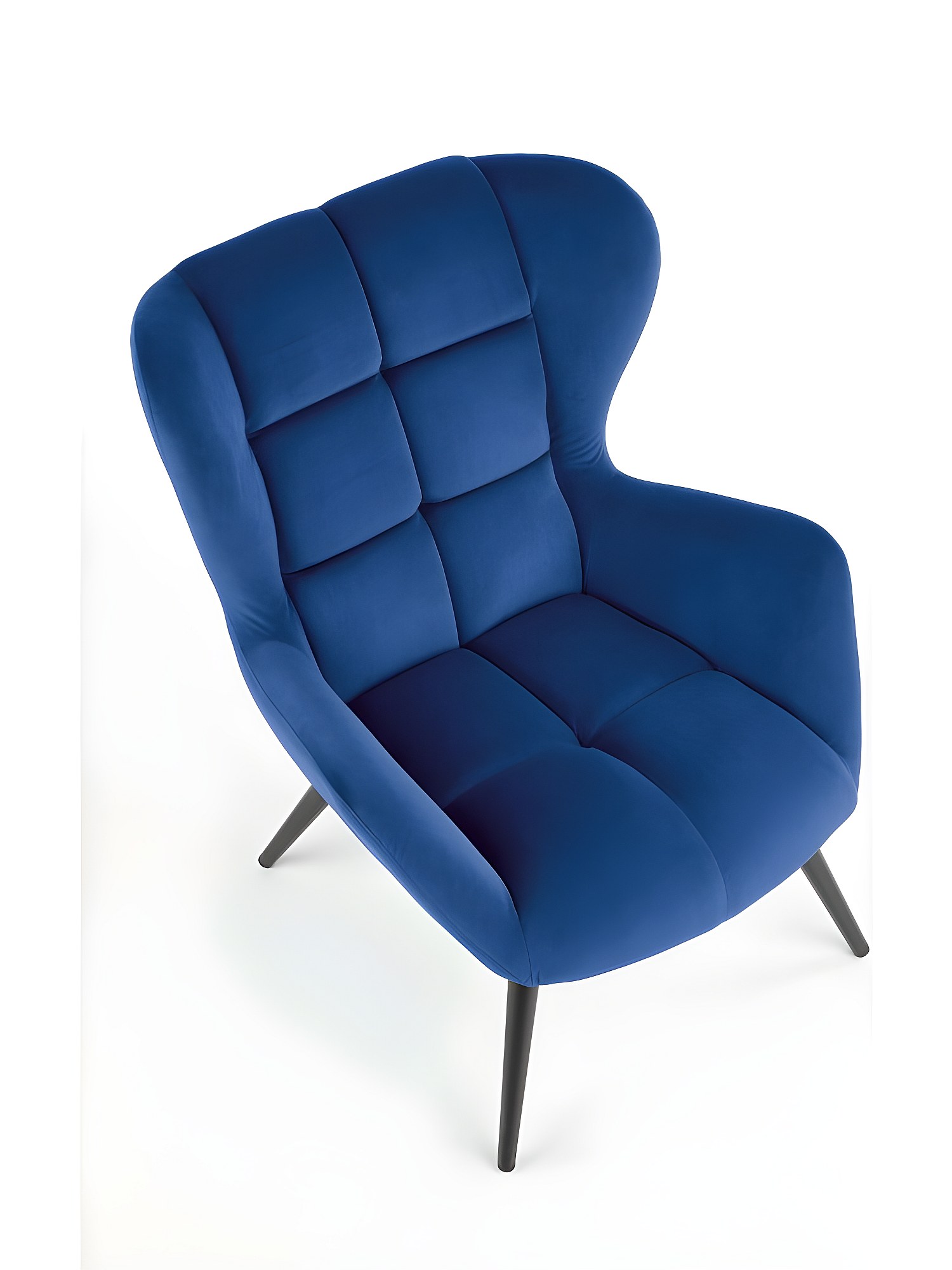 Fauteuil en tissu 75 x 86 x 91 cm - Bleu marine