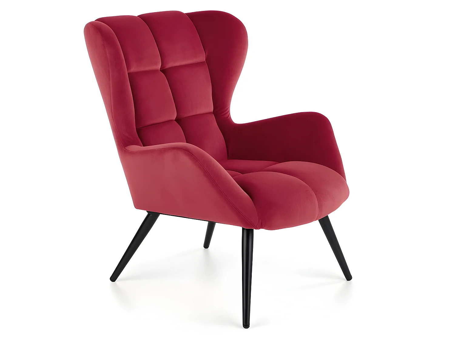 Fauteuil en tissu 75 x 86 x 91 cm - Bordeaux