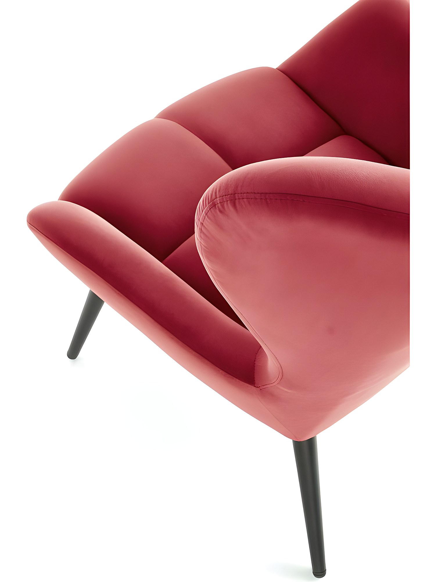 Fauteuil en tissu 75 x 86 x 91 cm - Bordeaux