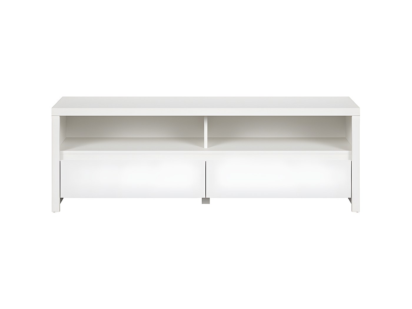 Mobile TV 2 cassetti Soren bianco opaco 143,5cm