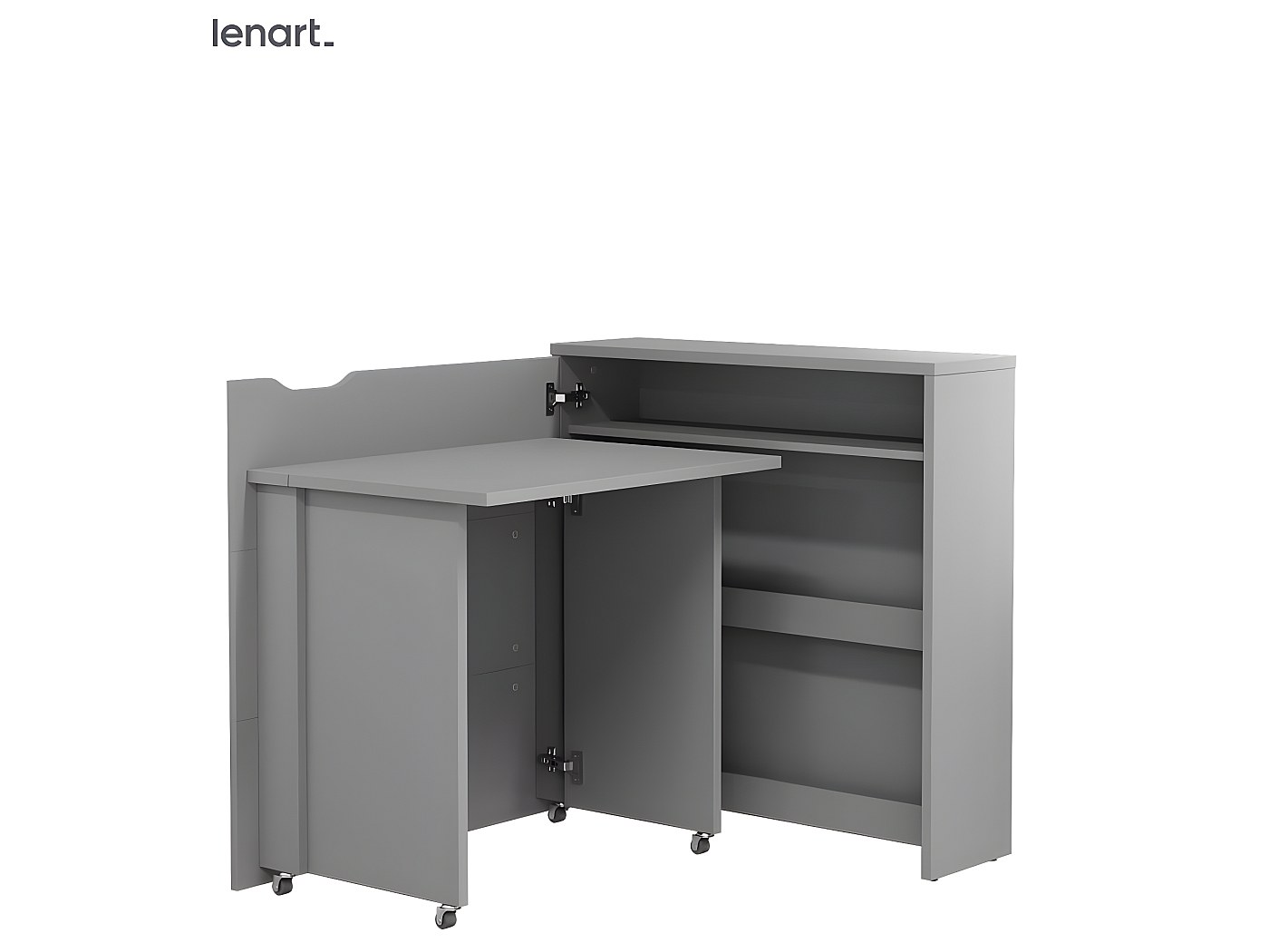 Lenart Bureau extensible avec rangement WORK CONCEPT SLIM CW02 L Gauche ...