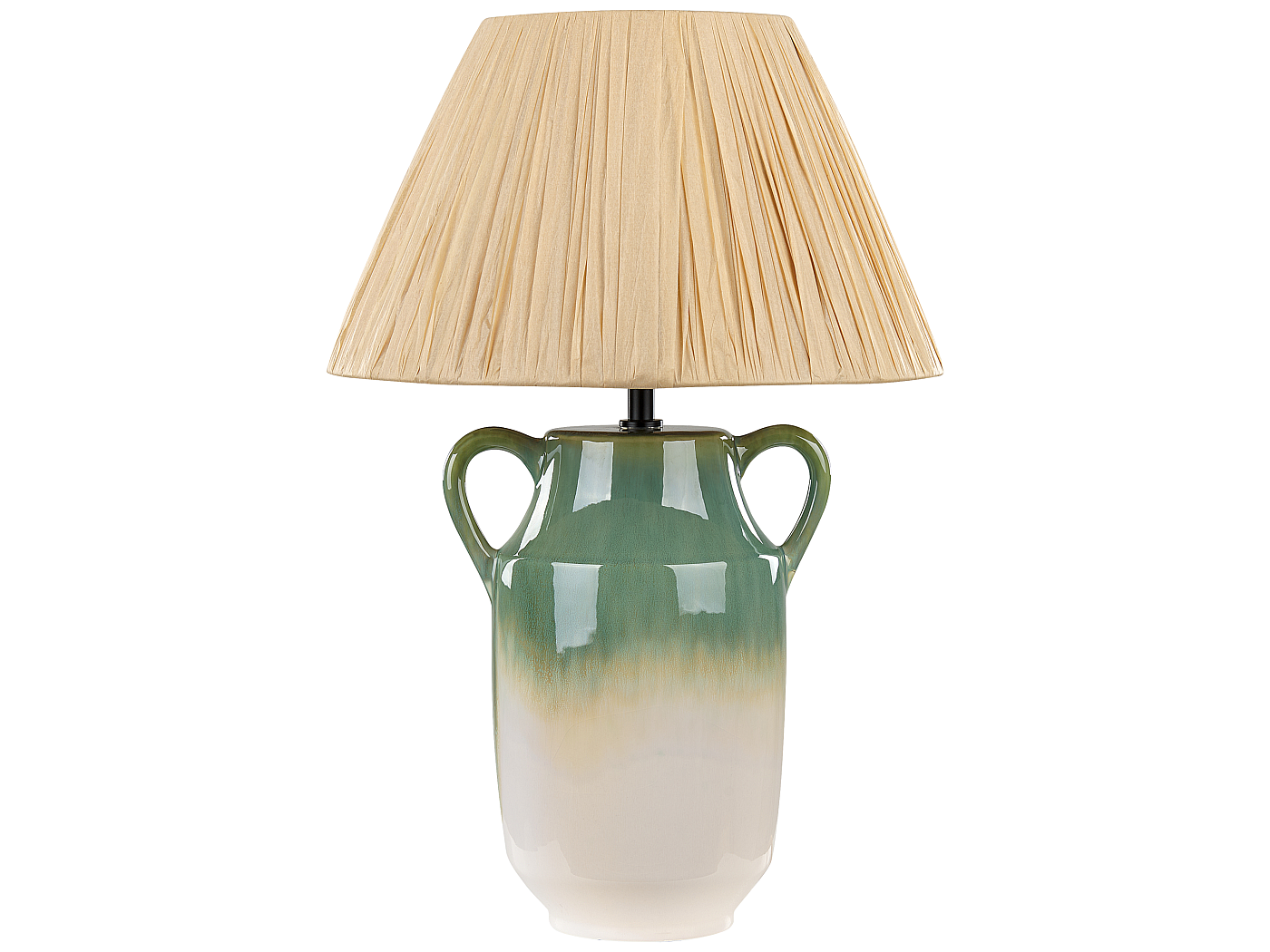 Candeeiro de mesa em cerâmica verde e branco 53 cm LIMONES