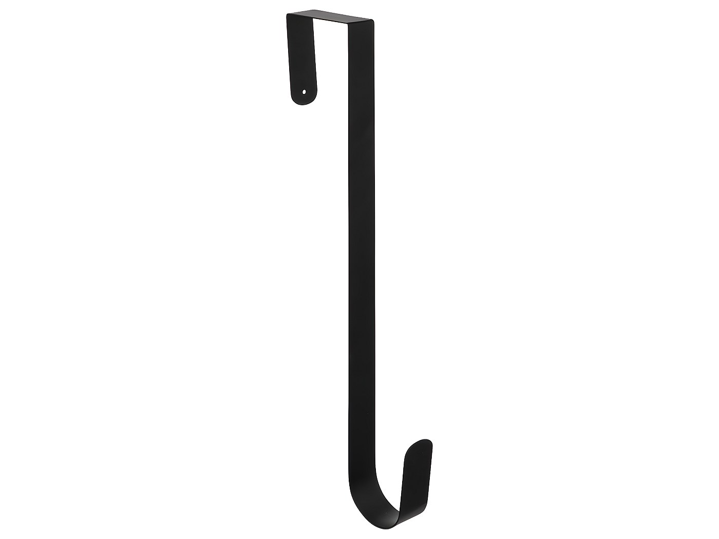 Accroche Couronne en métal noir 10 x H 37.5 cm