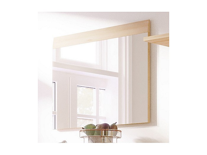 Espejo de pared Contour en madera de haya look Colonia