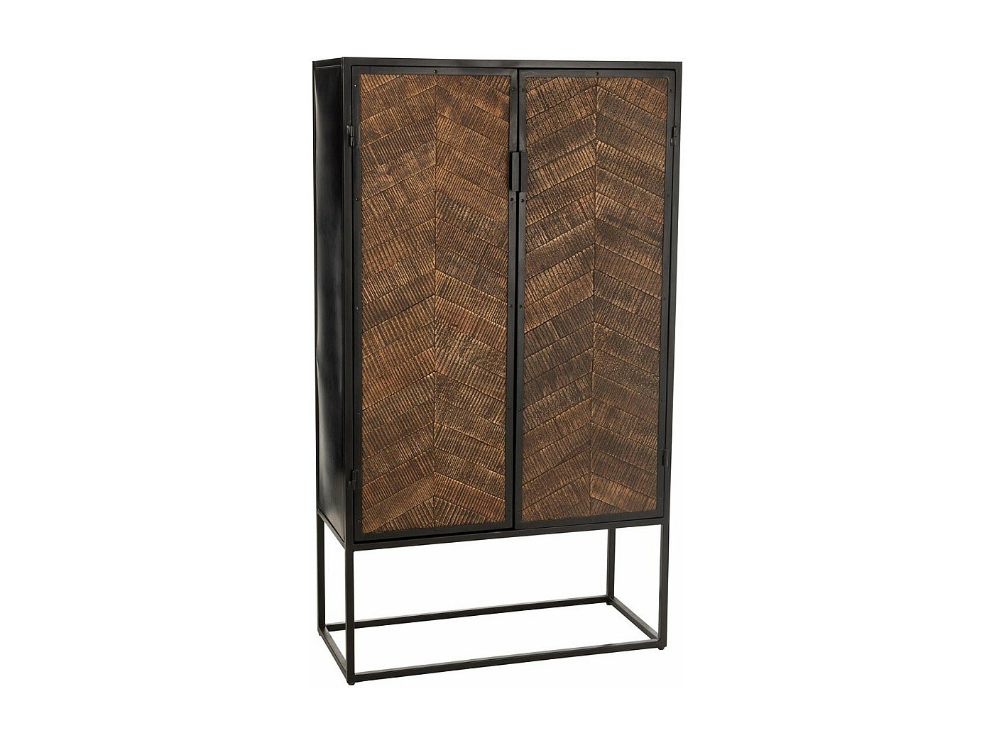 Armadio Bar ANO in Metallo e Legno di Mango