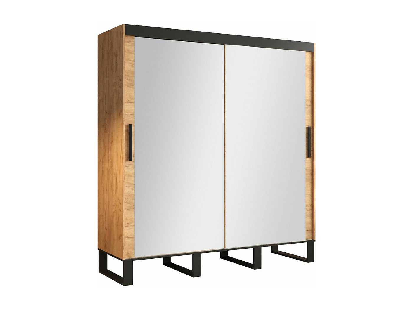 Guardaroba Hartford 170, Quercia dorata artigianale, 212x200x62cm