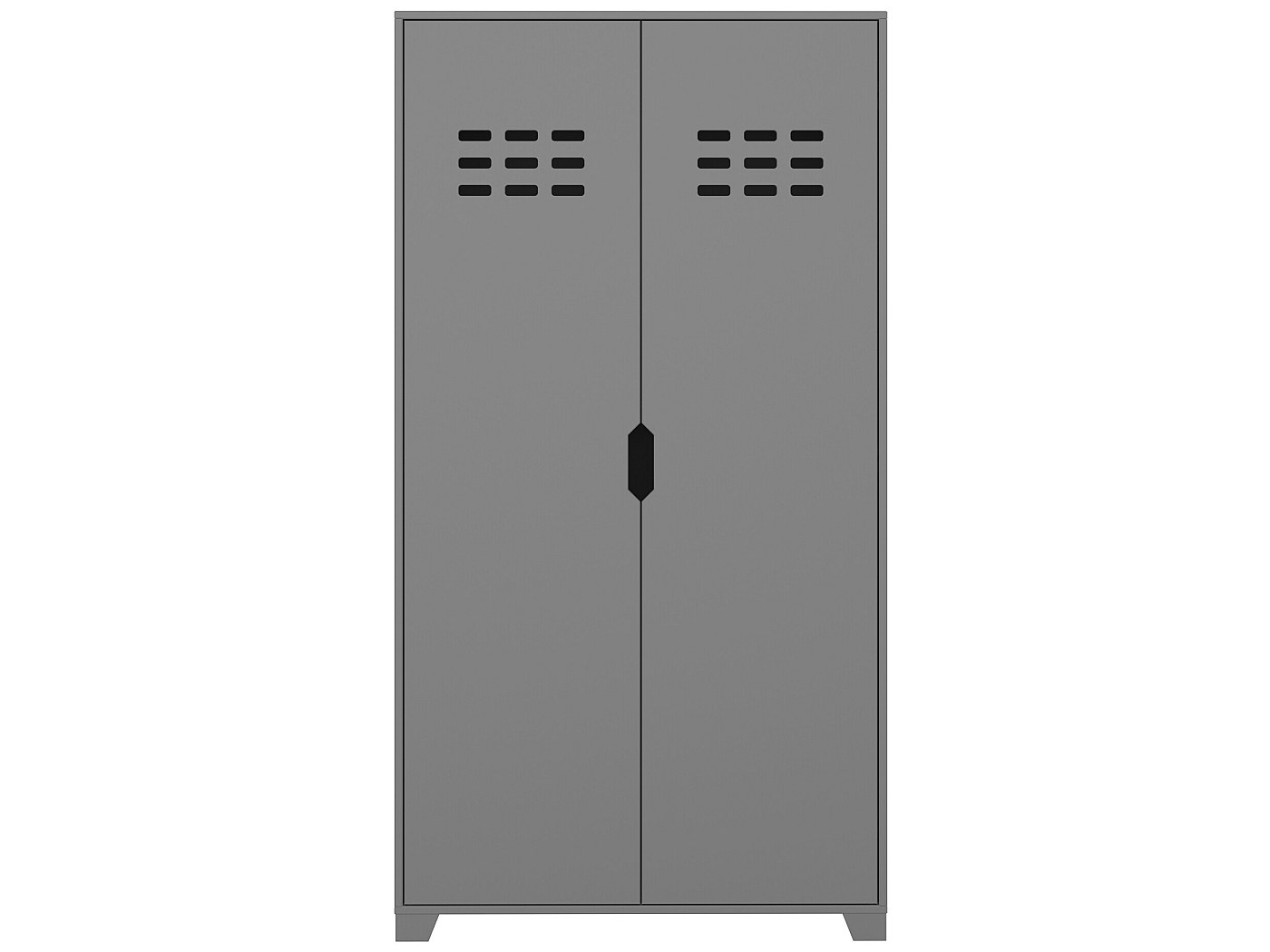 Loke Armoire à 2 portes, gris laqué.