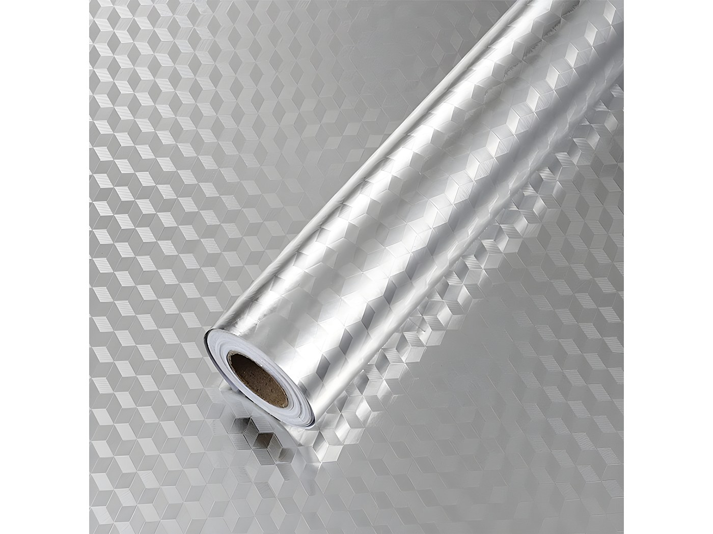Rouleau adhésif aluminium au mètre - revêtement mural meuble de ...