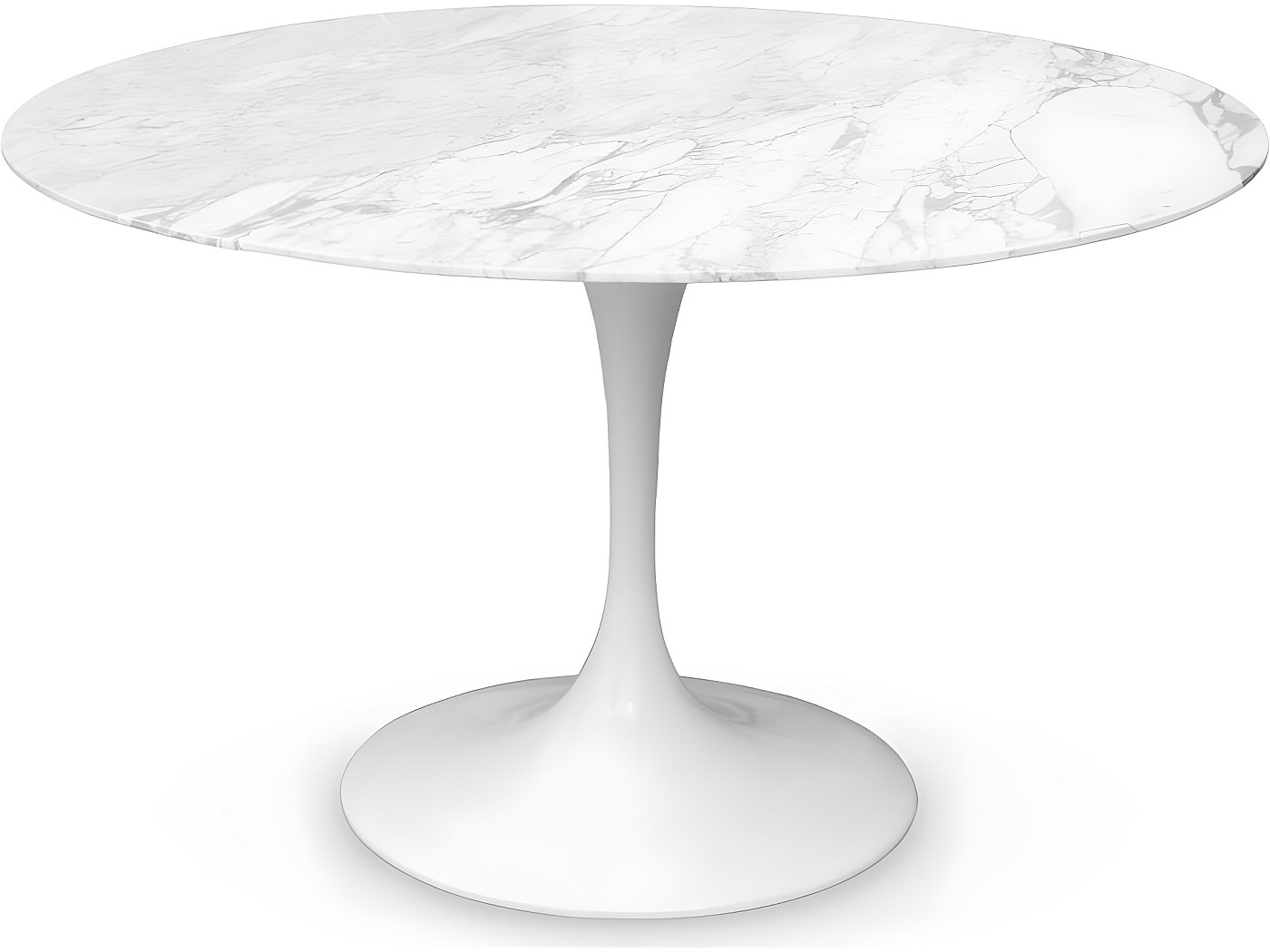 Mesa de Comedor Redonda - 120cm - Mármol - Tulip