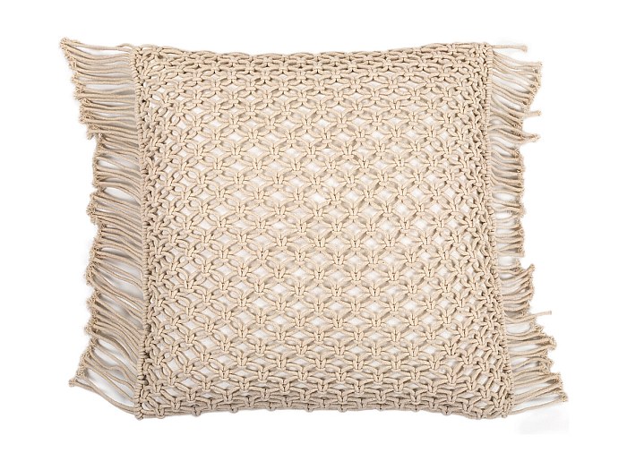 Coussin de style boho Bali - Housse et Rembourrage inclus - Clementine Bleu